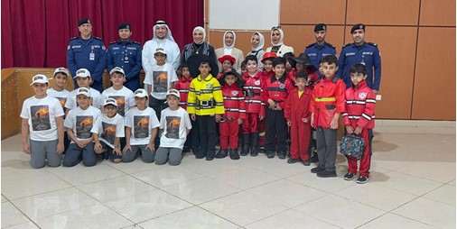 قوة الإطفاء العام تستكمل حملة عودة آمنة